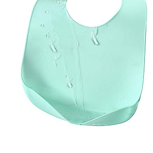 PandaEar Cute Super Thin Light Weight Unisex Silicone Baby Bibs Waterproof (Blue/Purple/Grey)