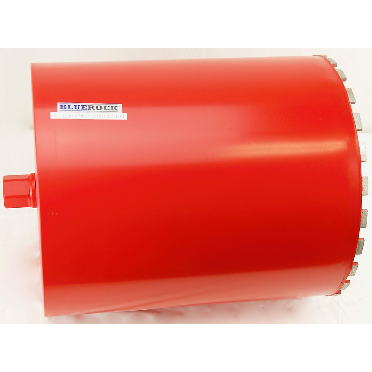 14" Inch Diamond Wet Core Drill Bit 1-1/4” Threaded by BLUEROCK Tools for Concrete Rebar Asphalt Brick Rock Masonry Hole Barrel Coring