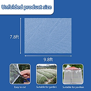 Daksha White Garden Netting, 2.4 x 3 m Ultra Fine Mesh Netting, 7.8 x 9.8 Ft Mosquito Netting Plant Covers Protection Netting for Vegetable Fruits Flowers (Packaging May Vary)