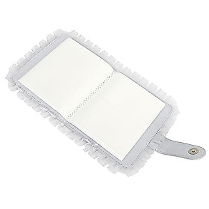 Camera Picture Album, High Transparency 64 Pockets Light Buckle Design Mini Film Photo Album for Display (White)