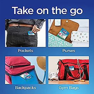 Clorox Disinfecting Wipes to Go, Bleach Free Cleaning Wipes in Bulk, Wipes with Fresh Scent, Kills Bacteria, Individually Wrapped, 1 Count Each, (Pack of 100)