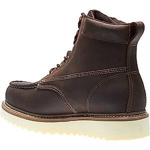 Wolverine Men's Loader 6" Soft Toe Wedge Work Boot, Brown, 9 EW US