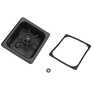 Cup Rinser,Matte Black Stainless Steel Automatic Cup Rinser Washer er for Hotel Bar Coffee Tea Shop Cup Rinsercup Rinser Er Washer Stainless Pitcher Rinser Steaming Pitcher Rinser