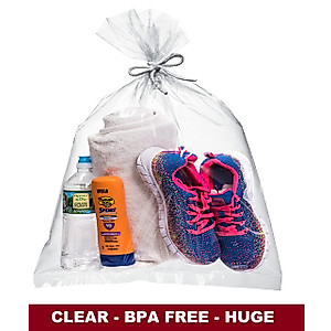 [ Pack of 100 ] 5 Gallon Bucket Liner Bags for Marinating and Brining - 2 MILL THICK- BPA FREE - ''18x24'' - Poly Bags, Food Grade, BPA Free, X-Large BIG Bags for Food Storage, Freezer, Meat, Seasonal