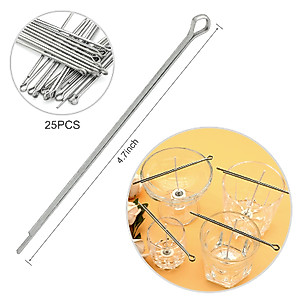 Candel Wick Holders, 4.7 Inch Wick Holders for Candle Making, 25 Pcs Metal Wick Centering Tool