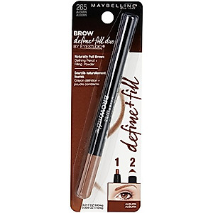 Maybelline New York Maybelline New York Brow Define + Fill Duo, Auburn, 0.021 oz.