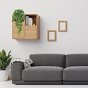 CEWOR 3 Pack Fake Hanging Plants Artificial Potted Plants Small Faux Hanging Vines in Pots for Indoor Outdoor Office Room Decor(Green)