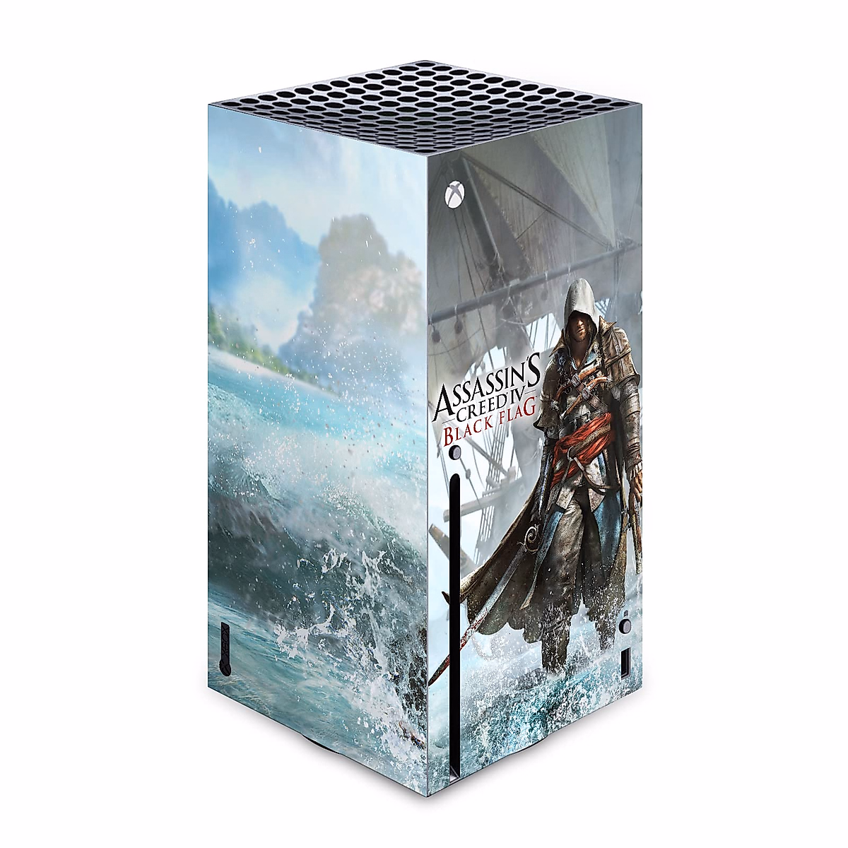 Head Case Designs Officially Licensed Assassin's Creed Edward Kenway Key Art Black Flag Graphics Vinyl Sticker Gaming Skin Decal Cover Compatible with Xbox Series X Console