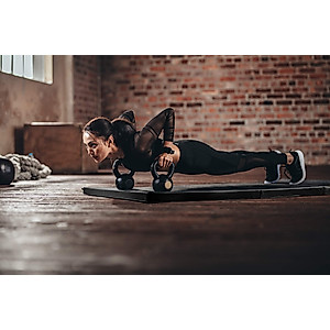 RitFit Upgraded Tri-Fold Folding Thick Exercise Mat 6’x3’ with Carrying Handles for MMA, Gymnastics, Stretching, Core Workouts (Sky Blue(3' x 6'))