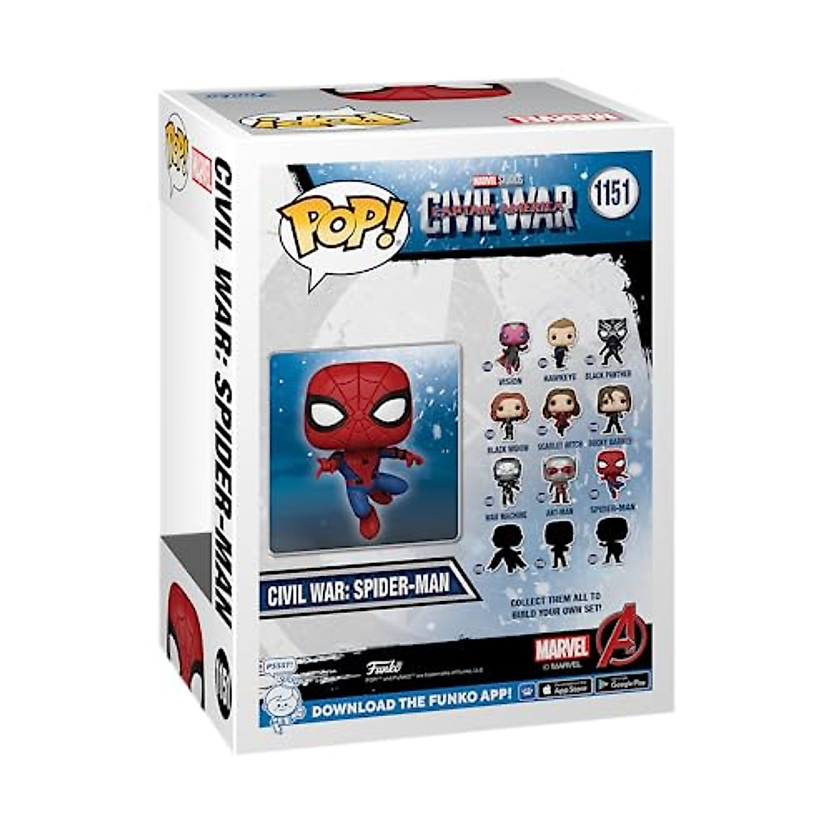 Funko POP! Marvel: Civil War Build A Scene - Spider-Man - Captain America - Collectable Vinyl Figure - Gift Idea - Official Merchandise - for Kids & Adults - Movies Fans