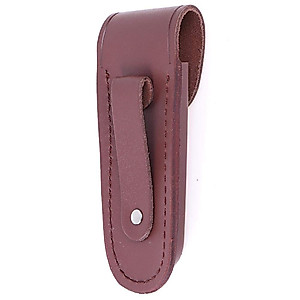 TBoxBo 1pcs Folding Knife Sheath Holster Cowhide Leather Knife Sheath Scabbard
