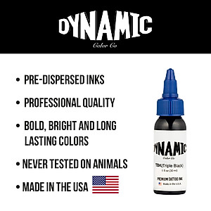 Dynamic Color Co Triple Black Ink Bottle 1oz