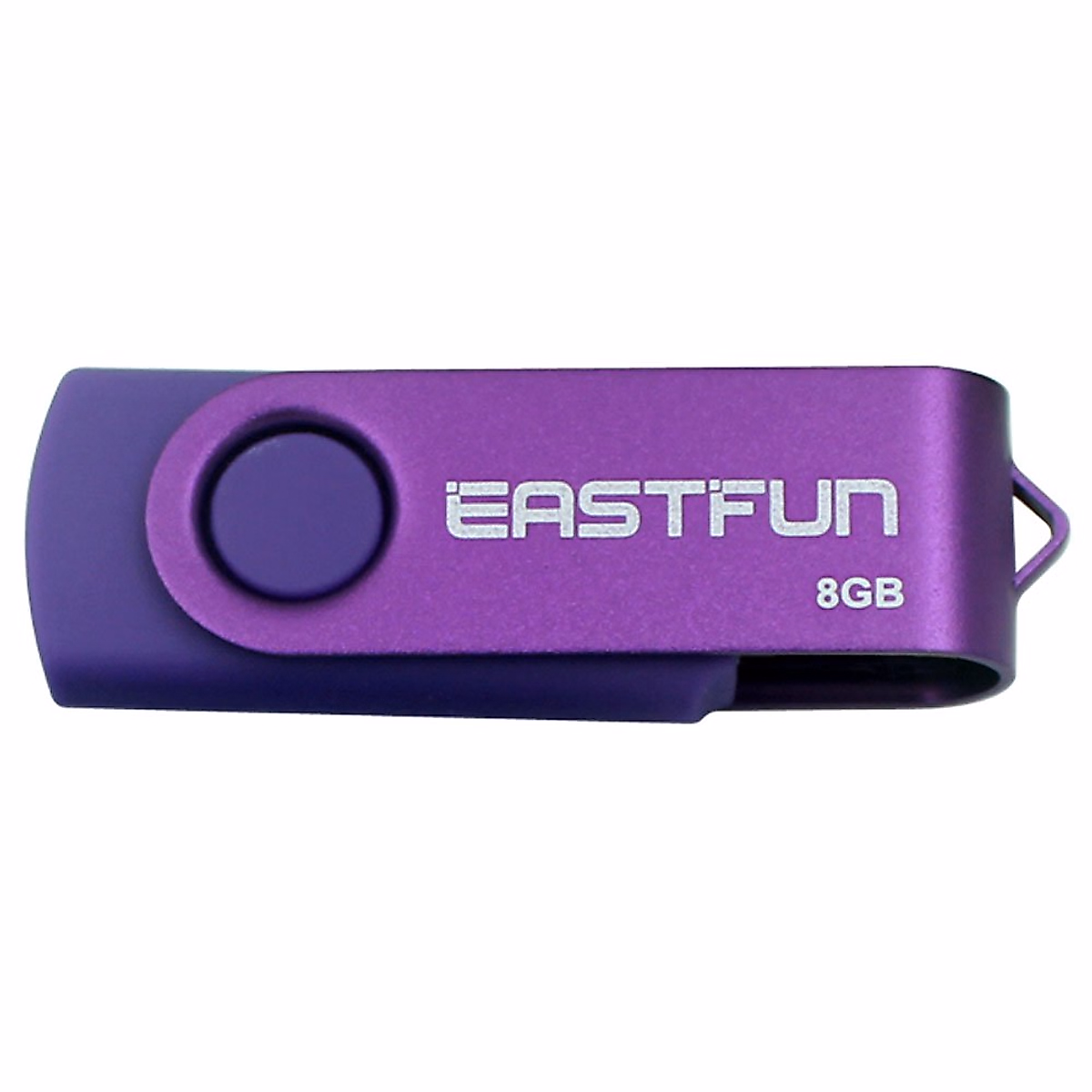 EASTFUN 5 Pack 8GB USB Flash Drive USB 2.0 Flash Memory Stick Fold Storage Thumb Stick Pen (Five Mixed Colors: Black Rose Blue Purple Green)