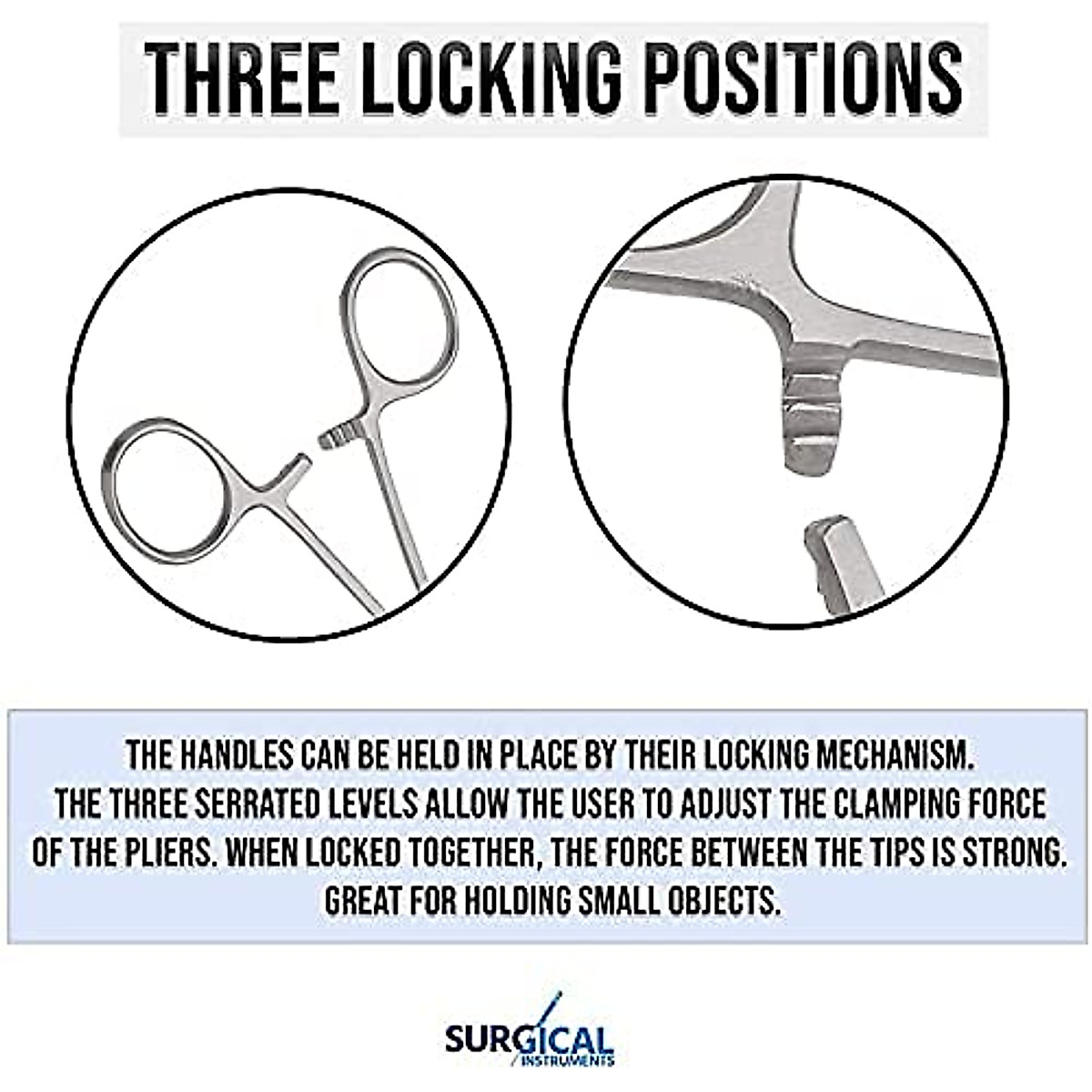 SURGICAL ONLINE Ultimate Hemostat Set, 6 Piece Ideal for Hobby Tools, Electronics, Fishing and Taxidermy (8", 6.25" and 5")