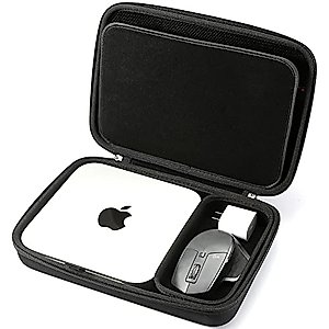 RAIACE Hard Storage Case Compatible with Apple Mac Mini M1. (Case Only, Not Include The Device and Accessories) - Black(Black Lining)