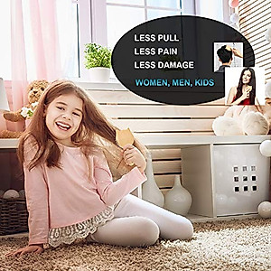 Hair Brush, BESTOOL Small Travel Hair Brushes for Women, Men or Kids, Wooden Toddler Boar Bristle Hair Brush for Detangling, Defrizz, Distribute Oil (Natural)