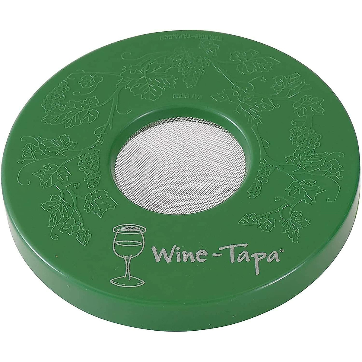 Wine Tapa Drinking Glass Covers-Keep Bugs Away from Wine Glasses Outdoors - Use as Cover for Coffee Mugs, Soda Cans, and Drinking Glasses, Set of 4 No Spill Drink Covers (Cheers)