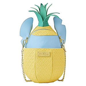 Loungefly Stitch Shoppe Women's Disney Lilo & Stitch Figural Pineapple Crossbody Bag Purse