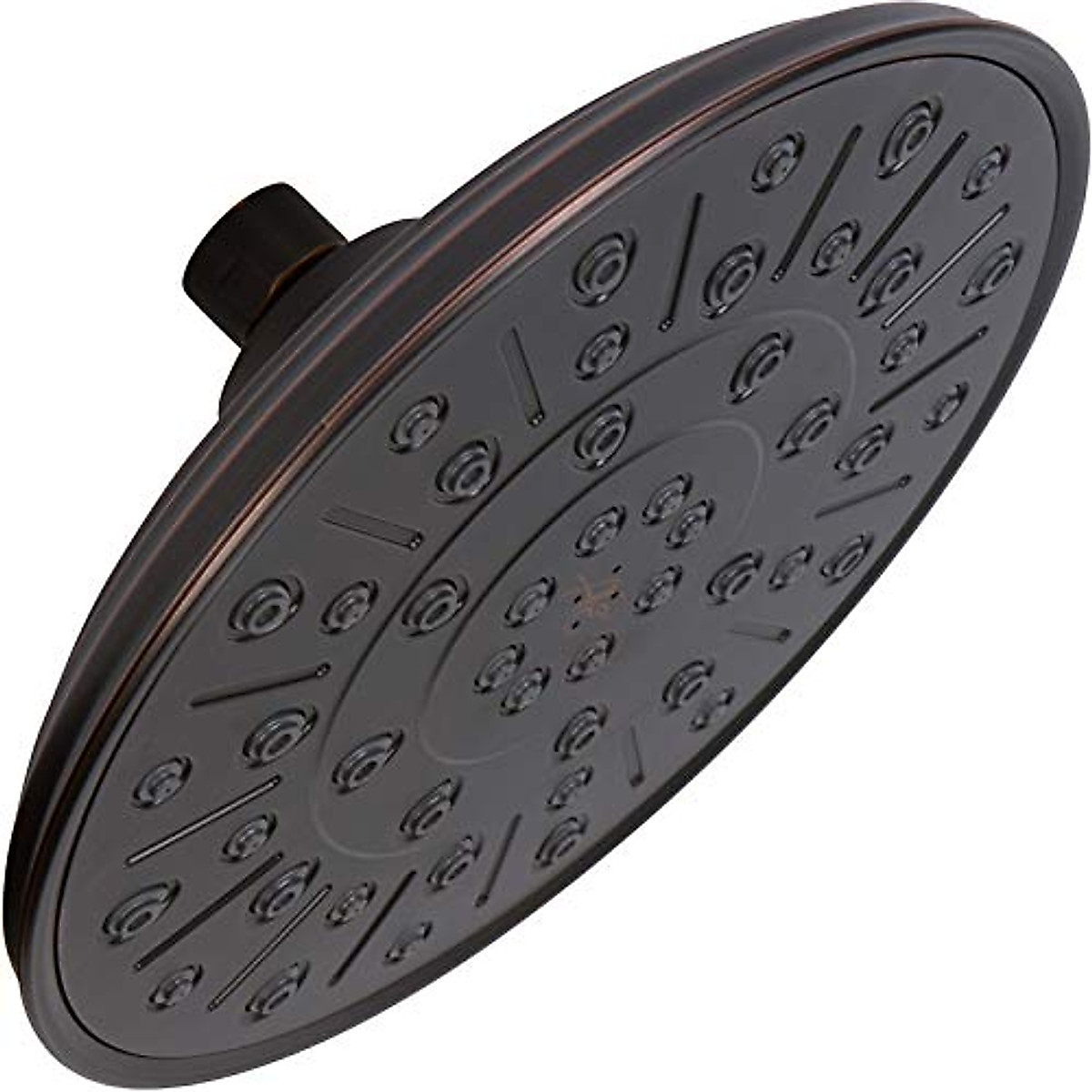Rainfall Shower Head - 8 Inch Large Overhead Rain Showerhead With Pressure Boosting High Flow, 2.5 GPM - Oil-Rubbed Bronze
