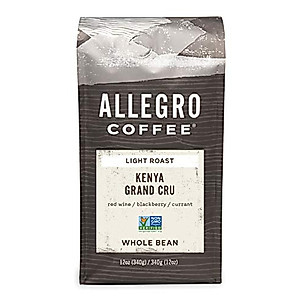 Allegro Coffee Kenya Grand Cru Whole Bean Coffee, 12 oz