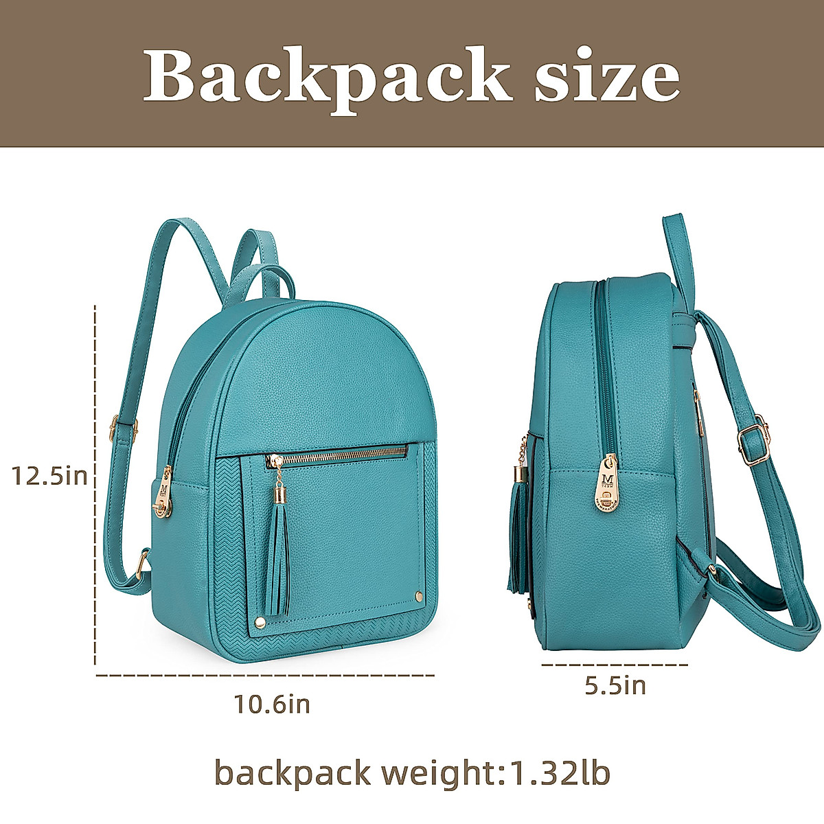 Montana West Medium Backpack Purse for Women Anti Theft Backpack with Secured Zipper & Tassel