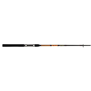 Ugly Stik Bigwater Spinning Fishing Rod, Black/Red/Yellow
