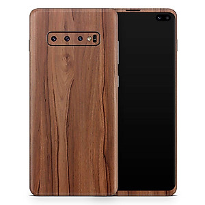 DesignSkinz Smooth-Grained Wooden Plank Protective Vinyl Decal Wrap Skin Cover Compatible with The Samsung Galaxy S20 (Screen Trim & Back Glass Skin)