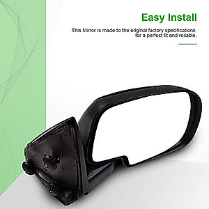 SCITOO Passenger Right Door Mirror for 1999-2006 for Chevy Silverado Suburban Tahoe for GMC Sierra Yukon Manual Adjusted Folding Side Mirror (1999-2000 New Body Style 2007 Classic)
