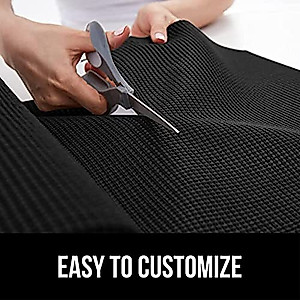 Meideli Drawer and Shelf Liner, Non-Adhesive Strong Grip Non-Slip Shelving Liner for Kitchen Cabinets PVC Wardrobe Shelves Gridding Liner Mat for Drawers Cupboards, Bathroom Storage Shelves Red