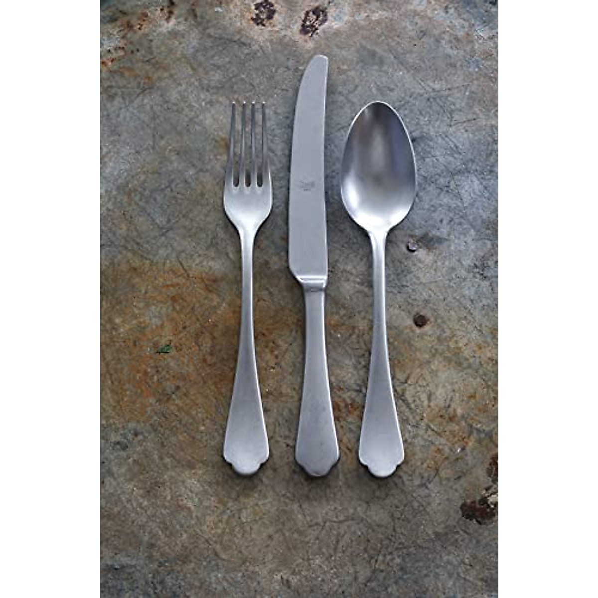 Mepra Dolce Vita Cutlery Set – [20 Pieces Set] Pewter Finish, Dishwasher Safe Cutlery