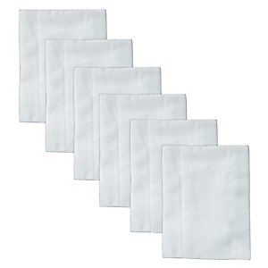 Ruvanti 6 Pack, 3 Ply Birdseye Prefold Cloth Diapers for Babies, Newborn Baby, 100% Cotton Reusable Diapers, 13x19 Burp Clothes for Baby,Toddler, Cloth Diaper Inserts for Overnight, Hand Wash only.