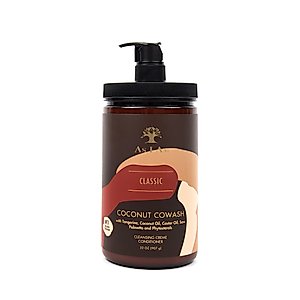 As I Am Coconut Cowash Cleansing Conditioner - 32 ounce - Gentle Daily Cleanser for Hair and Scalp - Adds and Preserves Moisture