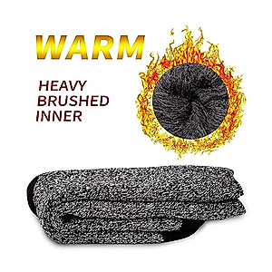 Winter Thermal Socks, Snowflakes Thick Warm Socks for Cold Weather, Outdoor Sports,Dove Grey