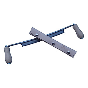 Wisemen Trading Stubai Drawknife - Natural Wood Handles - With Leather Sheath - Made In Austria