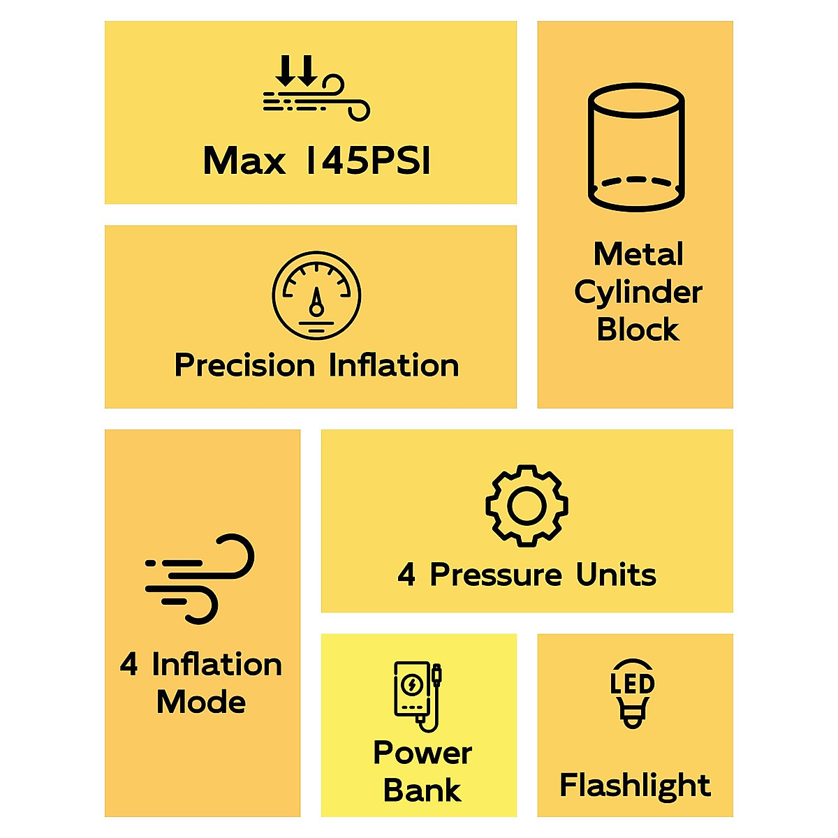 Redcar Cordless Air Inflator, Portable Tire Pump with Digital Gauge, 150 PSI, Rechargeable Battery, LED Light, for Car Tires, Bicycle, Motorcycle, Balls & Inflatables
