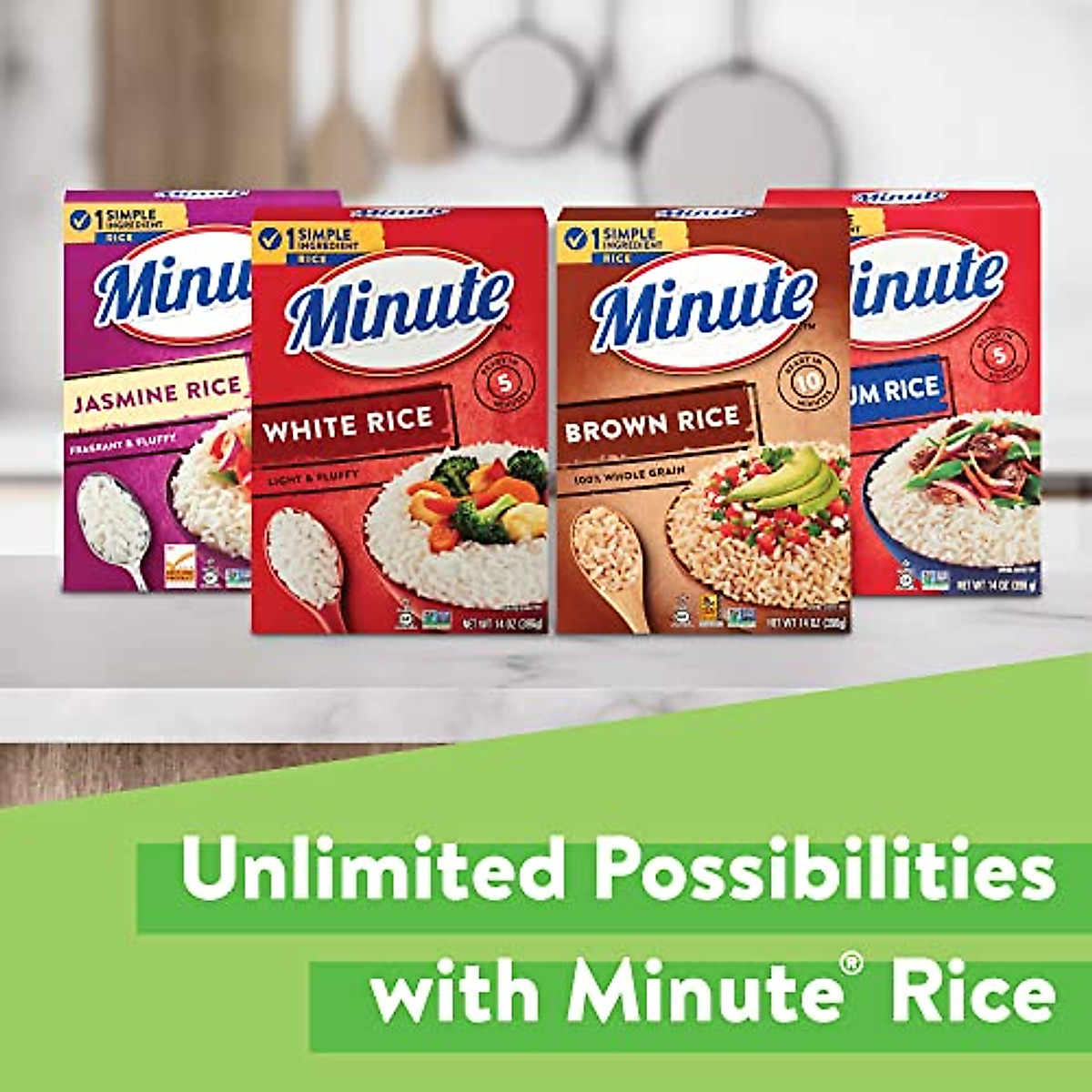 Minute Brown Rice, Instant Brown Rice for Quick Meals, 28-Ounce Box
