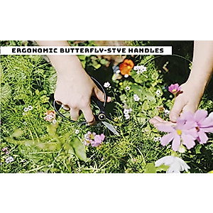 Skyhaven Harvest Pruning Scissors, Traditional Higurashi Japanese-style Bonsai shears for indoor outdoor gardening. A versatile tool for use around the kitchen, house and garden