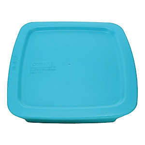 Pyrex C-222-PC 2qt Turquoise Easy Grab Lid (2-Pack)