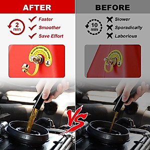 Magicfour Fuel Gas Can Vent Caps, 6 Pack Fuel Gas Tank Vent Caps Gas Can Replacement Vent Plug Gas Jug Vent Caps for Gas Fuel Water Can Jug to Allow Faster Flowing