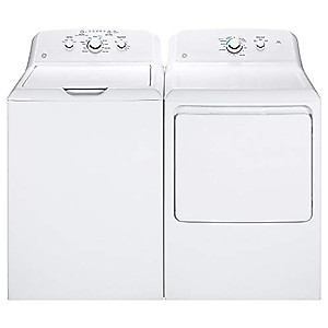 GE GTD33GASKWW Aluminized Alloy Drum Gas Dryer, 7.2 Cu. Ft. Capacity, White