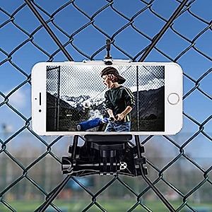 Suptig Net Fence and Tree Pole Mounting Brackets Compatible for Gopro Hero 11 Hero 10 Hero 9 Hero 8 Hero 7 Hero 6 Hero 5 Hero 4 Hero 3 DJI Osmo Compatible for AKASO, Moblie Phone, Digital Cameras