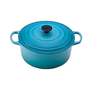 Le Creuset Signature Caribbean Enameled Cast Iron Round French Oven, 5.5 Quart