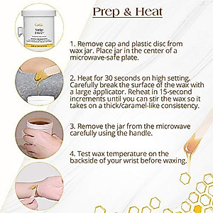 GiGi Strip Free Microwave Formula Hair Removal Wax, 8 oz