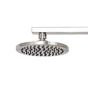 Amazon Basics Rain Shower Head, 6 Inch, Round, Satin Nickel
