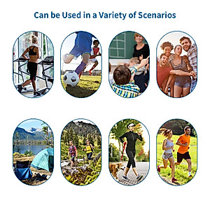 Oziral Drawstring Backpack Water Resistant String Bag Gym Sports with Shoe Compartment Side Mesh Pockets for Women Men (Blue)