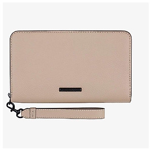 Rebecca Minkoff Regan Universal iPhone Plus Leather Wristlet Wallet, Nude