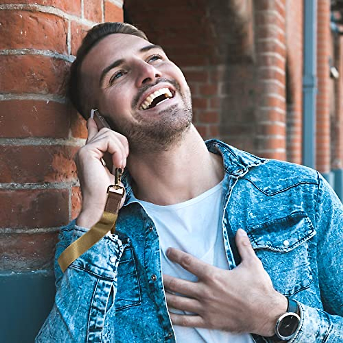 Universal Cell Phone Tether Tab Without Adhesive, 5 Pack Phone Lanyard Replacement Part for Phone Strap,Safety Lanyard Patch (5 PCS)