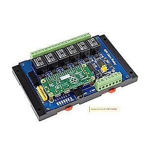 Waveshare Industrial 6-Channel Relay Module for Raspberry Pi Zero WH RS485/CAN Bus Power Supply Isolation Photocoupler Isolation