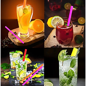 Jumbo Smoothie Straws, Colorful Disposable Wide-mouthed Large Straw (100 Count)