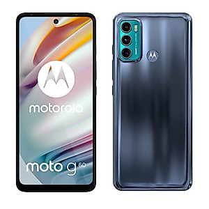Motorola Moto G60 Dual-SIM 128GB ROM + 6GB RAM (GSM Only | No CDMA) Factory Unlocked 4G/LTE Smartphone (Dynamic Gray) - International Version